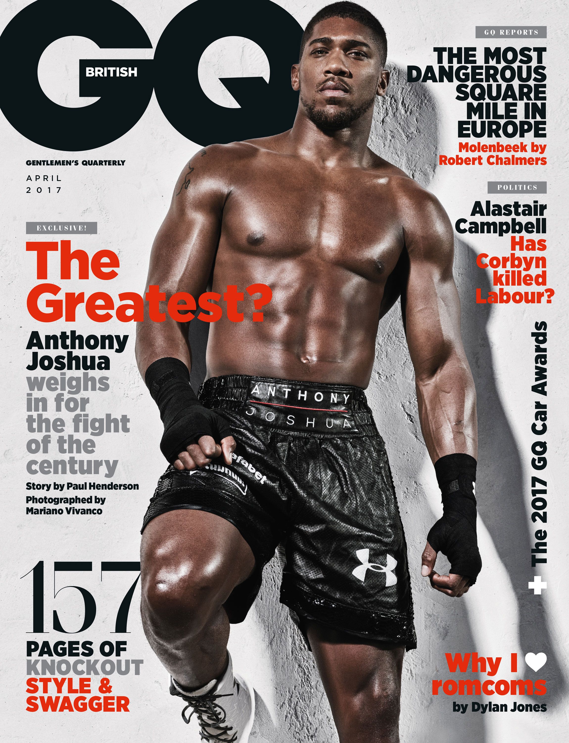 GQ Magazine April 2017 Cover And Contents British GQ